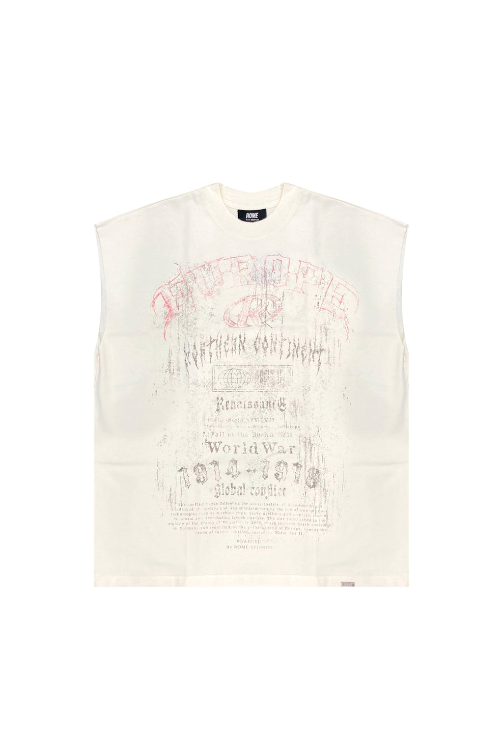 RAW EDGE ZERO SLEEVE | ROME CLOTHING – Rome Store